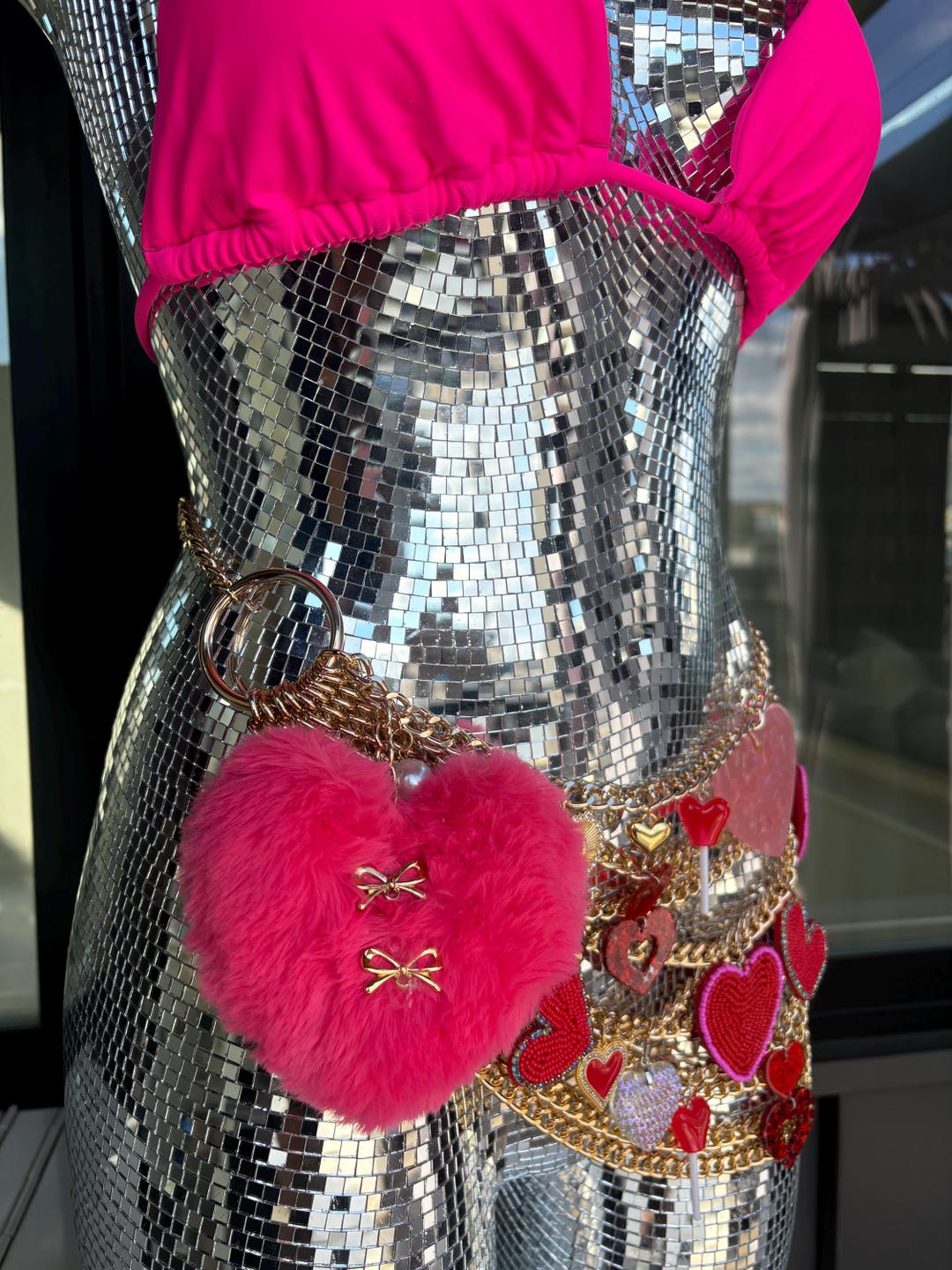 Lovers Heart Chain Belt - Etsy