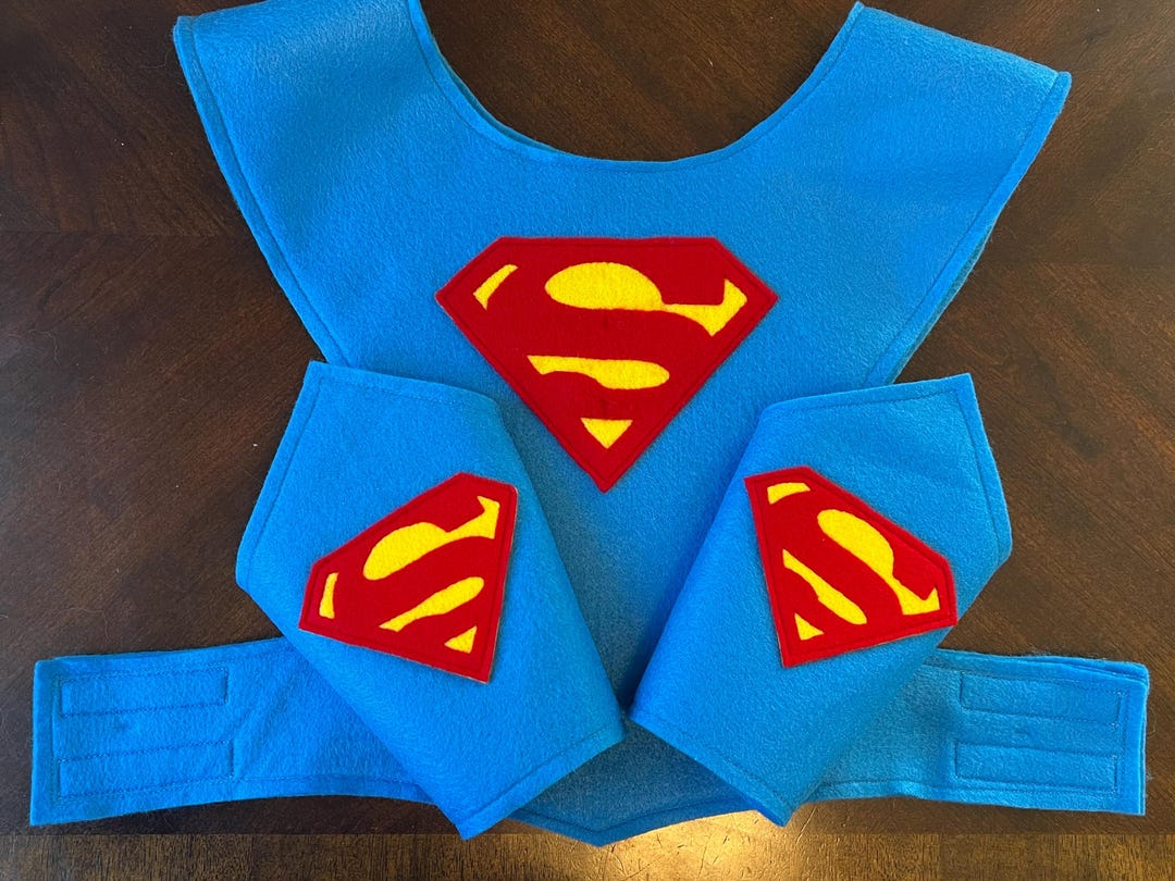 Superman Felt Chest Plate, Superman Halloween Costume, Superhero ...