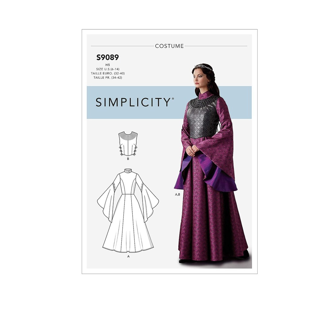 Simplicity S9089 Sewing Pattern Fantasy Costume Halloween Theater ...