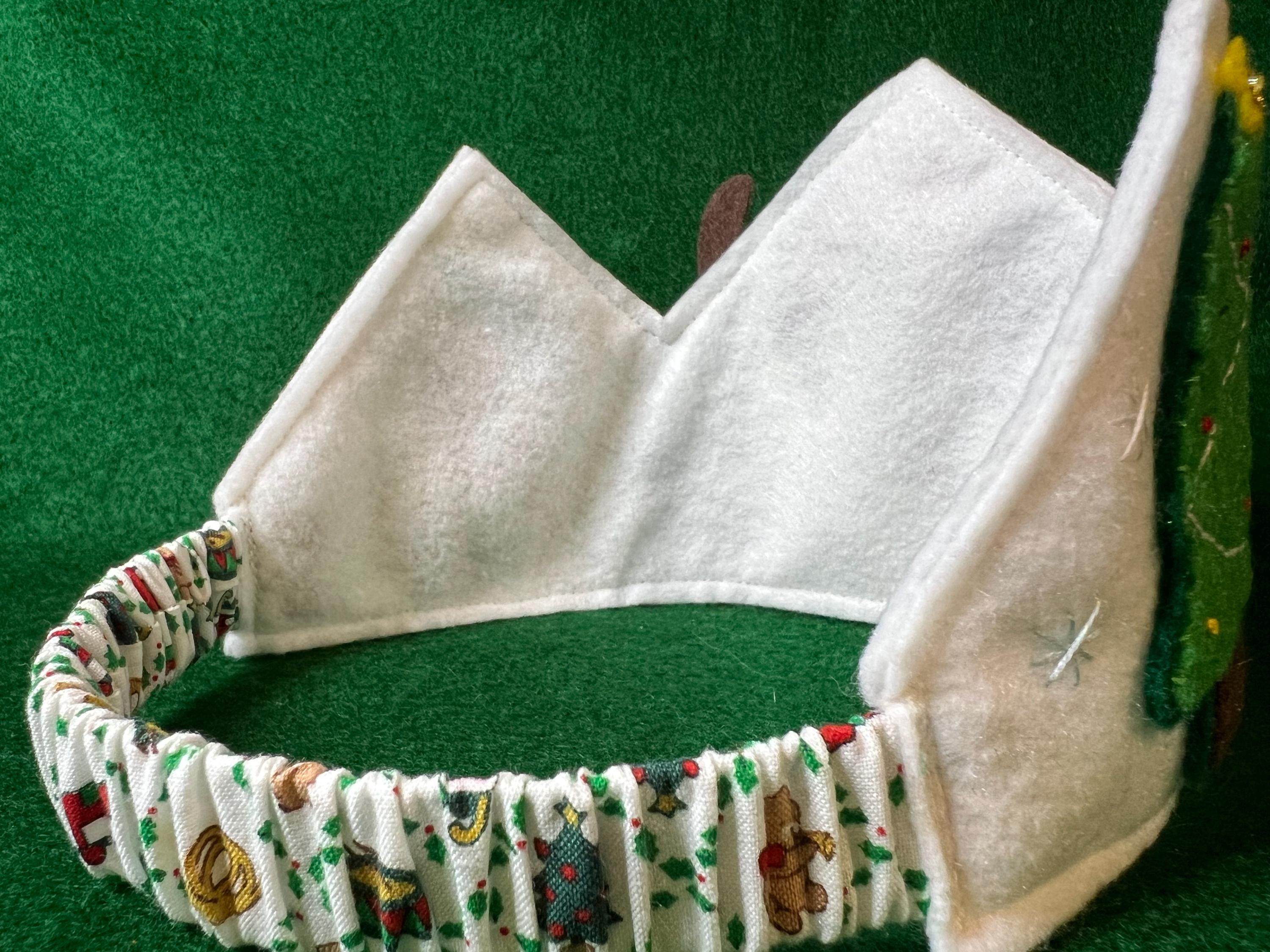 Christmas Felt Crown, Christmas Reindeer With Snowflake Ornaments ...