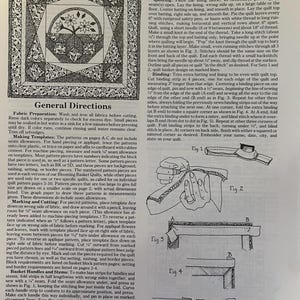 Blooming Baskets Quilting Pattern Vintage 1983 Quilting Sewing Pattern Design, Classic Quilting ...
