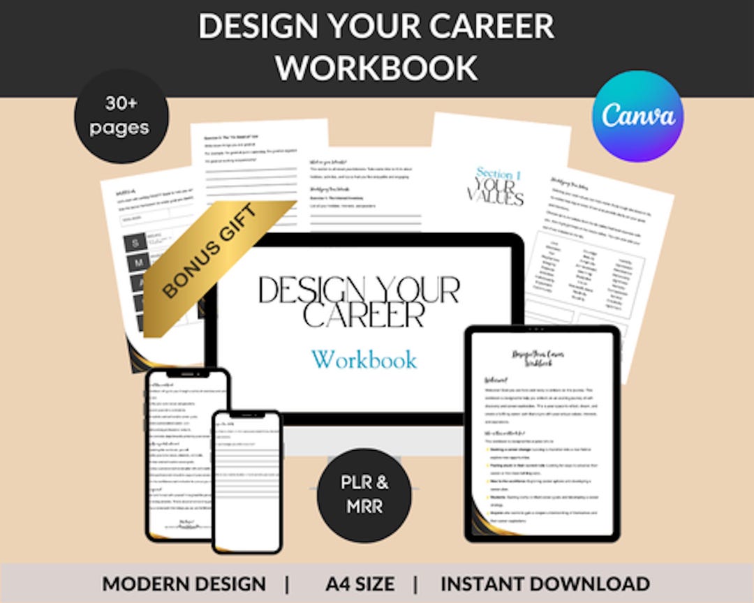 Career Planner Workbook: Job Search, Goal Setting (digital Download) - Etsy