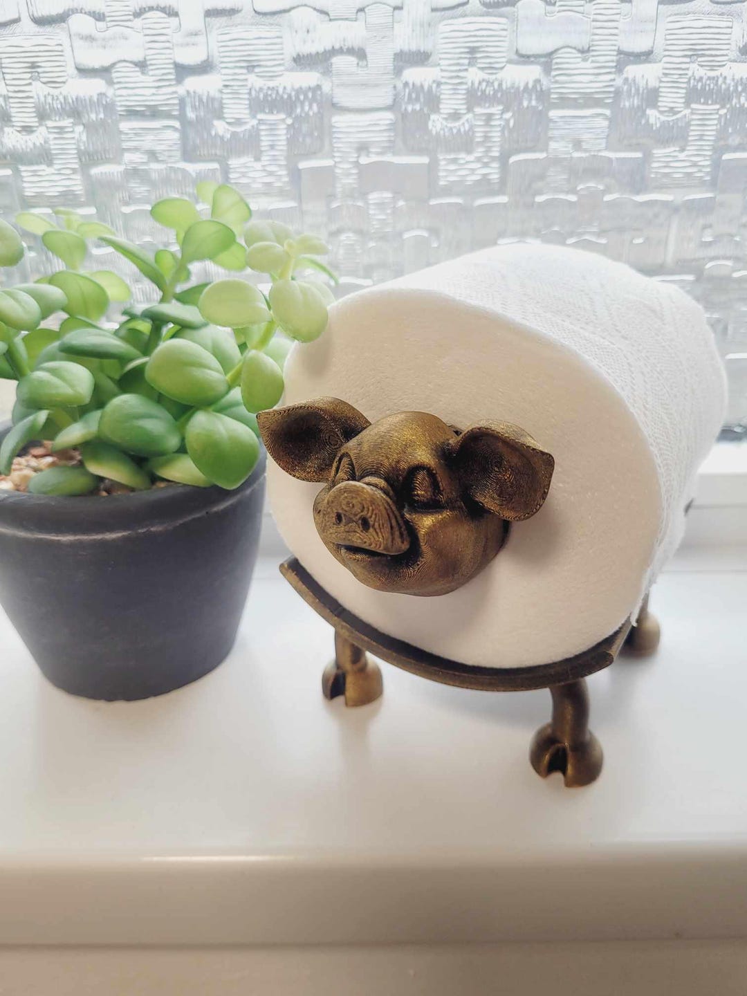 Quirky Pig Toilet Roll Holder – 3D Printed Bathroom Accessory - Etsy