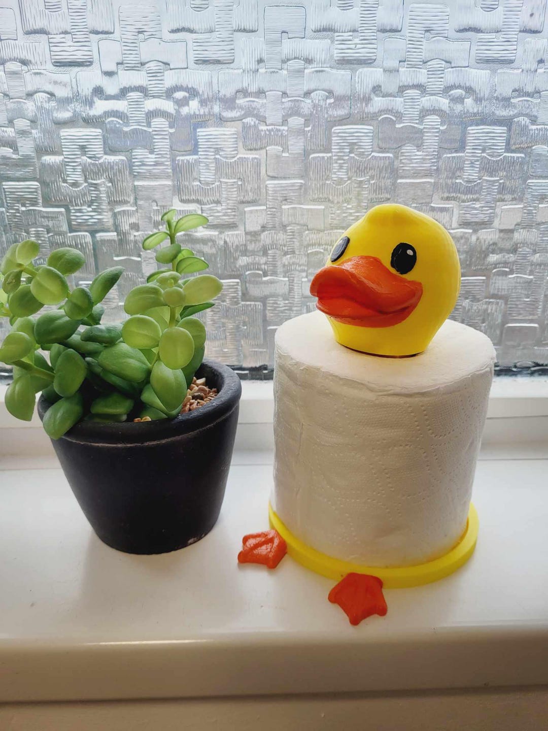 Quirky Rubber Duck Toilet Roll Holder – 3D Printed Bathroom Accessory ...