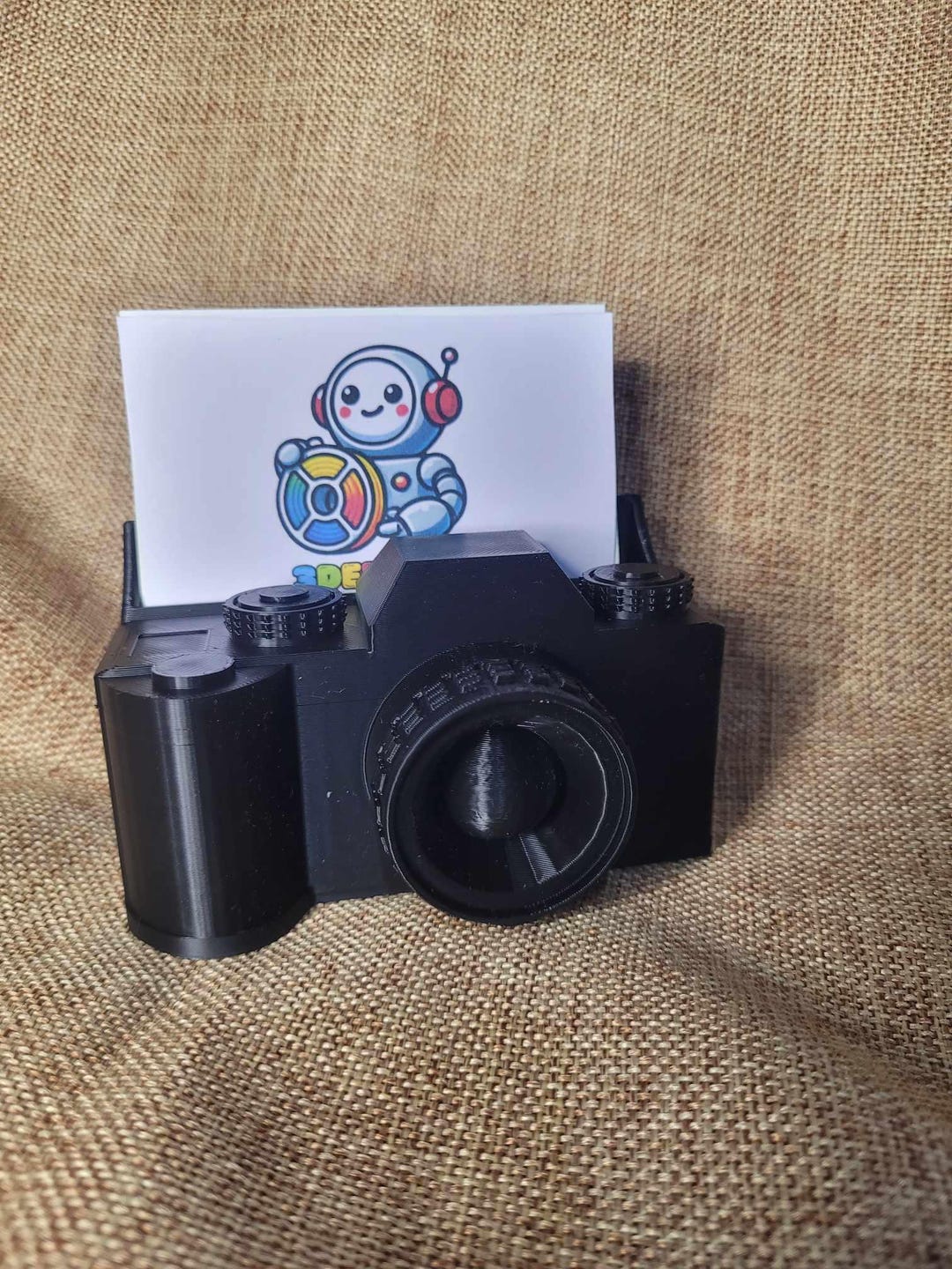 Vintage Camera-shaped Business Card Holder - Unique Desk Organizer for ...