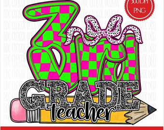 1st Grade Student PNG, Checkered 1st Grade Design, Back to School ...