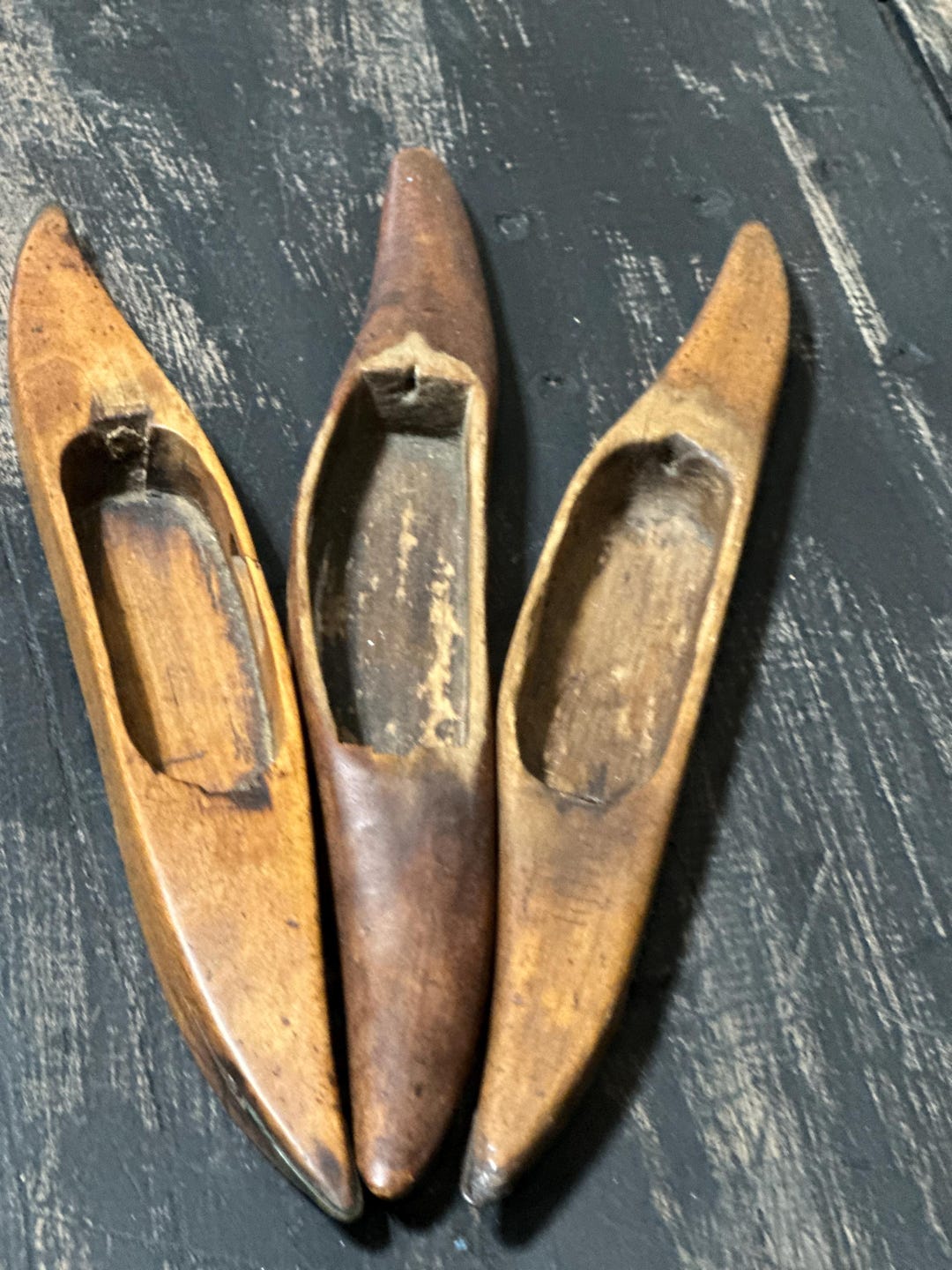 Vintage Wooden Boat Shuttle, Handmade, Hand Carved, Beautiful Old ...