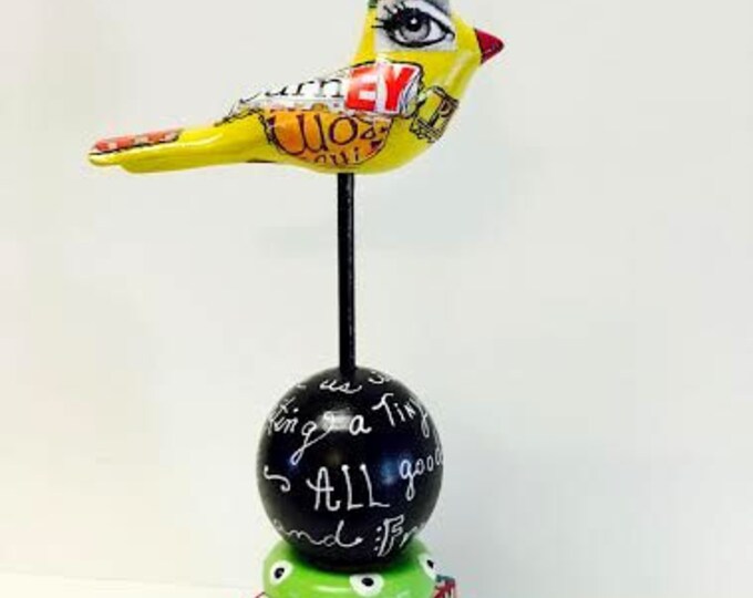 Mixed Media Art ZETTI Bird, Collage, Assemblage Art, Journey, Birds of ...