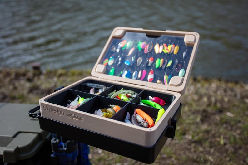 3D Printed Fishing Side Tray Organizer: Tackle Box Accessory - Etsy