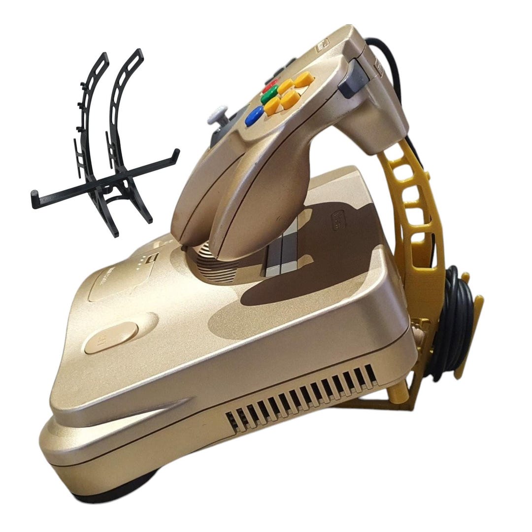 Console Display Stand With Floating Controller Mount for Nintendo 64 ...