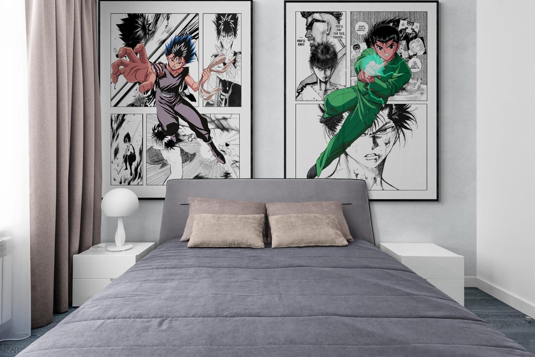 Set of Two Anime Poster, Anime Poster, Manga Poster, Digital Download ...