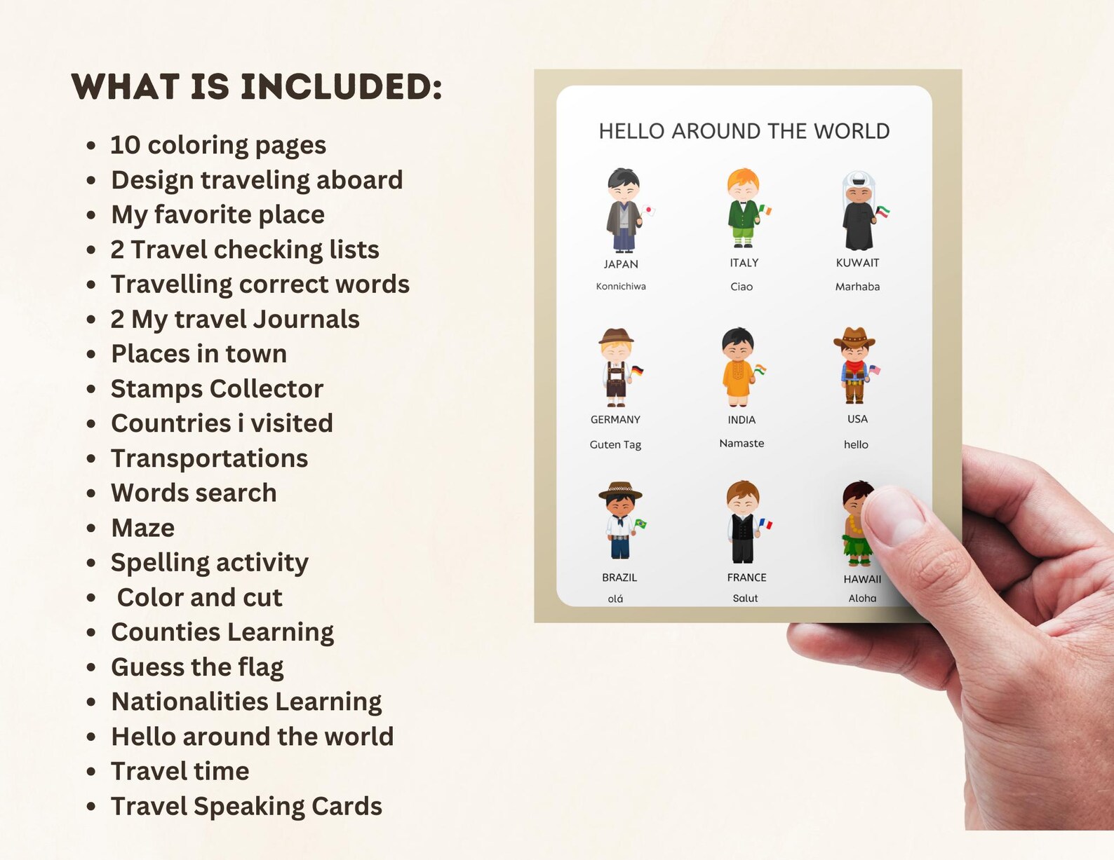 Kids Travel Activity Sheets Vacation Activity Kids Road Trip Activities ...