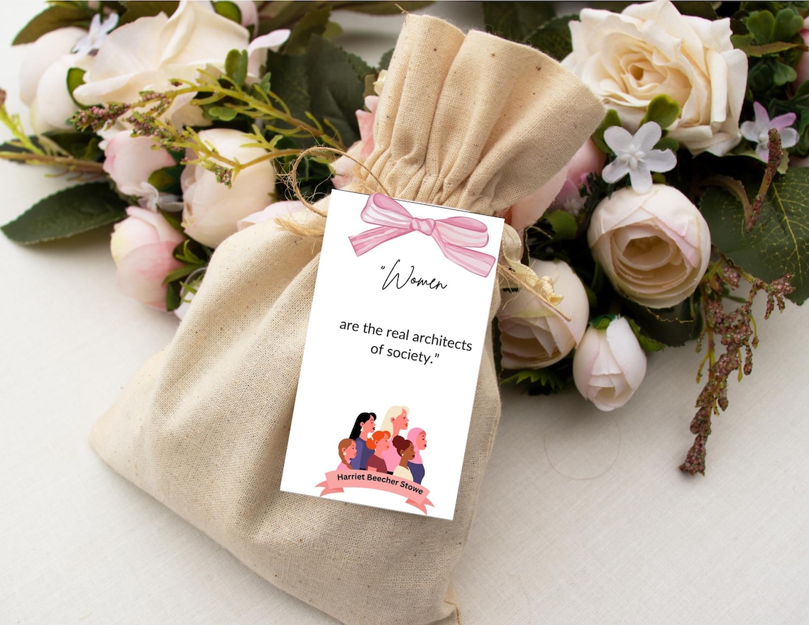 Women's Day Tags Printable, Women Day Gift Tags, International, Gift ...