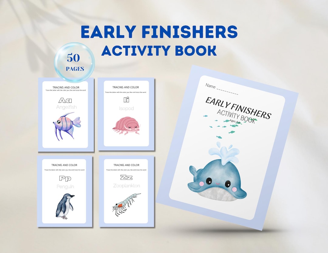 Printable Kids Activity Early Finishers Book Worksheets Preschool Pre-k ...