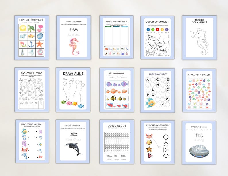 Printable Kids Activity Early Finishers Book Worksheets Preschool Pre-k ...