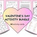 Valentine's Day Kids Printable Activity Bundle With Coloring Pages for ...