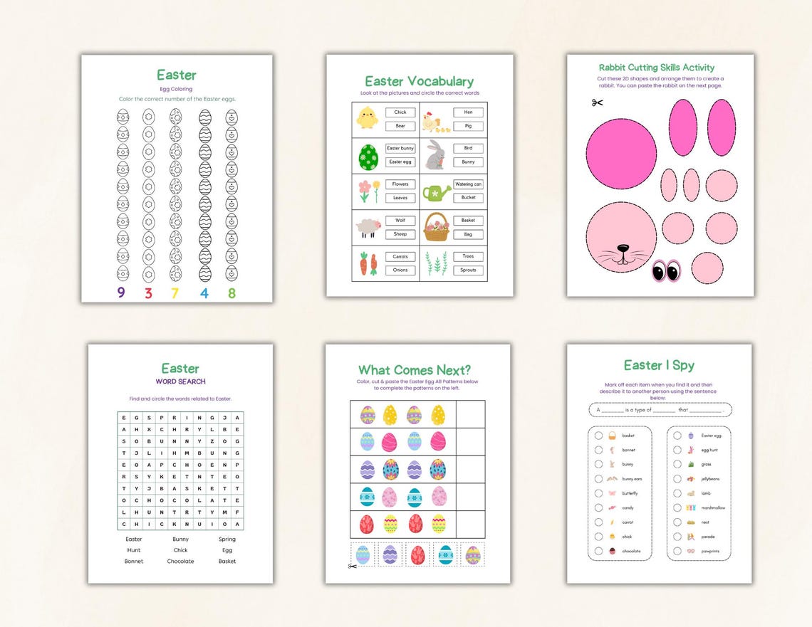 Christian Easter Activity Bundle Including Bible Coloring Pages, Easter ...