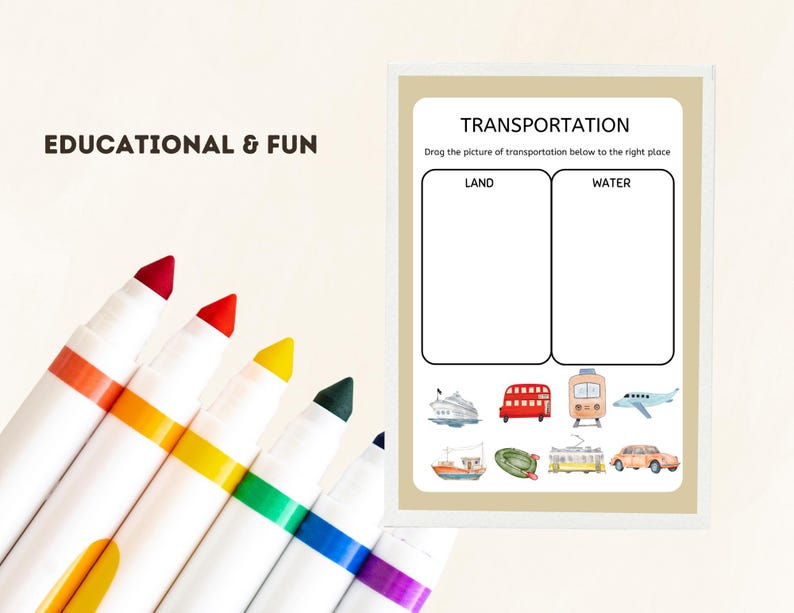 Kids Travel Activity Workbook: Educational Road Trip Games (PDF) - Etsy