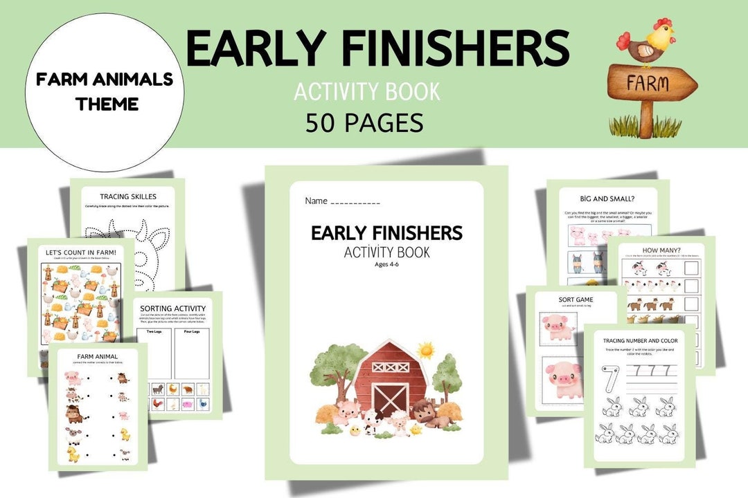 Printable Activity Early Finishers Book Worksheets Preschool Pre-k ...