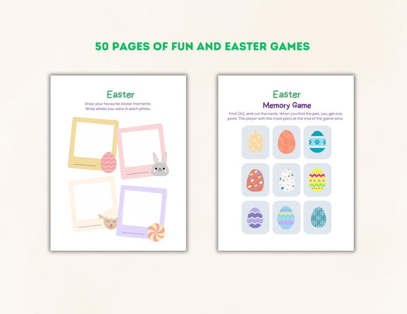 Christian Easter Kids Activity Bundle, Bible Coloring Pages (digital ...
