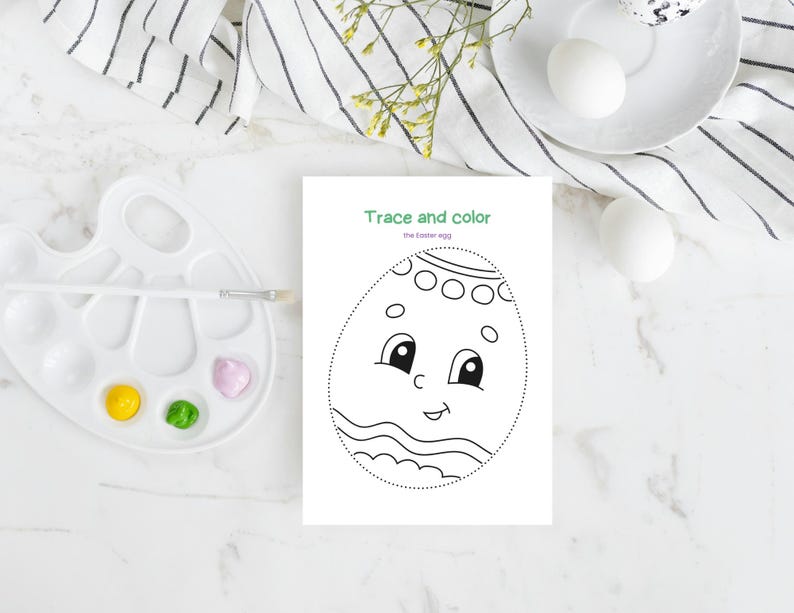 Christian Easter Kids Activity Bundle, Bible Coloring Pages (digital ...