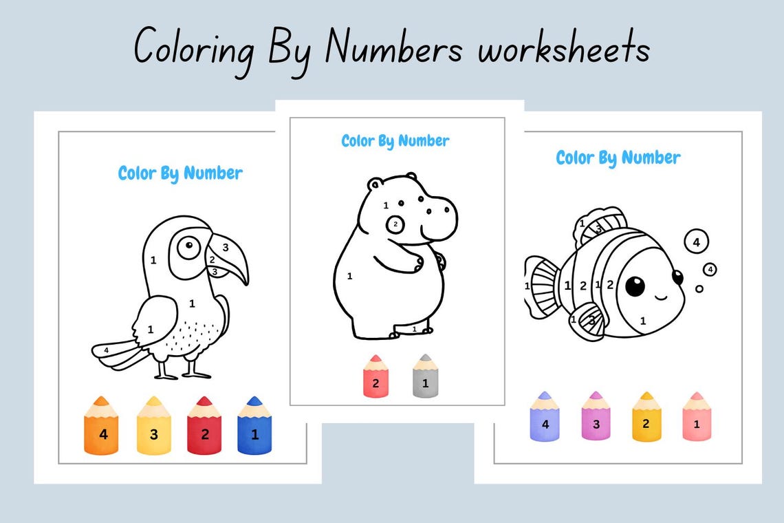 Printable Kids Color Learning Worksheets, Fun Preschool & Kindergarten ...