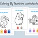 Kids Learning Worksheets, Alphabets, Numbers, Colors (PDF Pattern) - Etsy