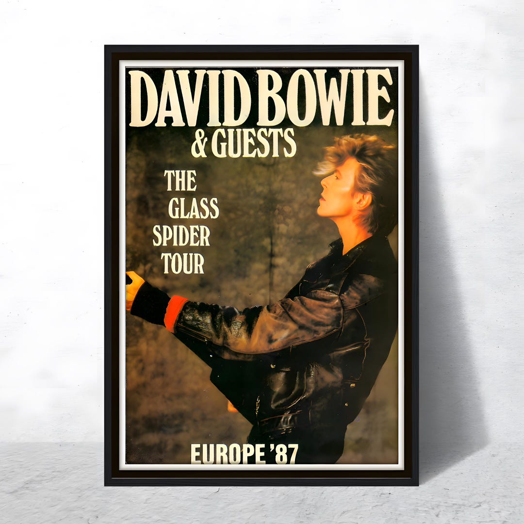 DAVID BOWIE Poster / Vintage Wall Art / Music Memorabilia Wall Art Concert Tour Poster/ Poster ...