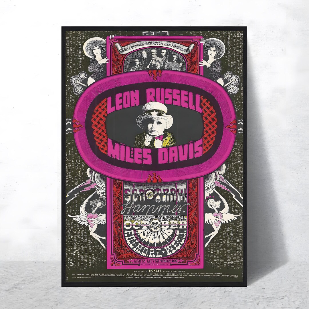 LEON RUSSELL Poster / Vintage Wall Art / Music Memorabilia / Retro Wall ...