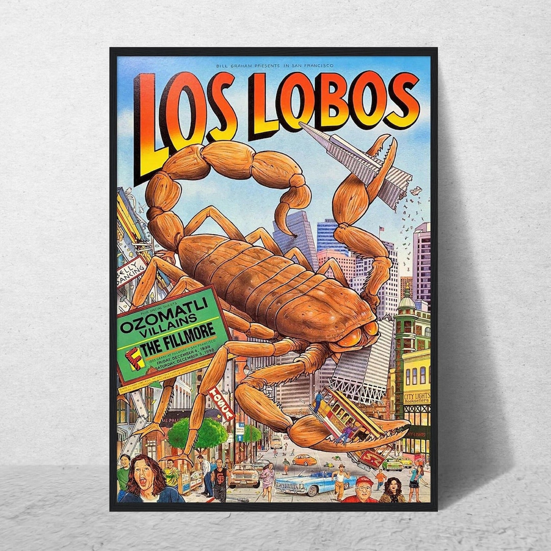 LOS LOBOS Band Poster / Vintage Wall Art / Music Memorabilia / Retro ...
