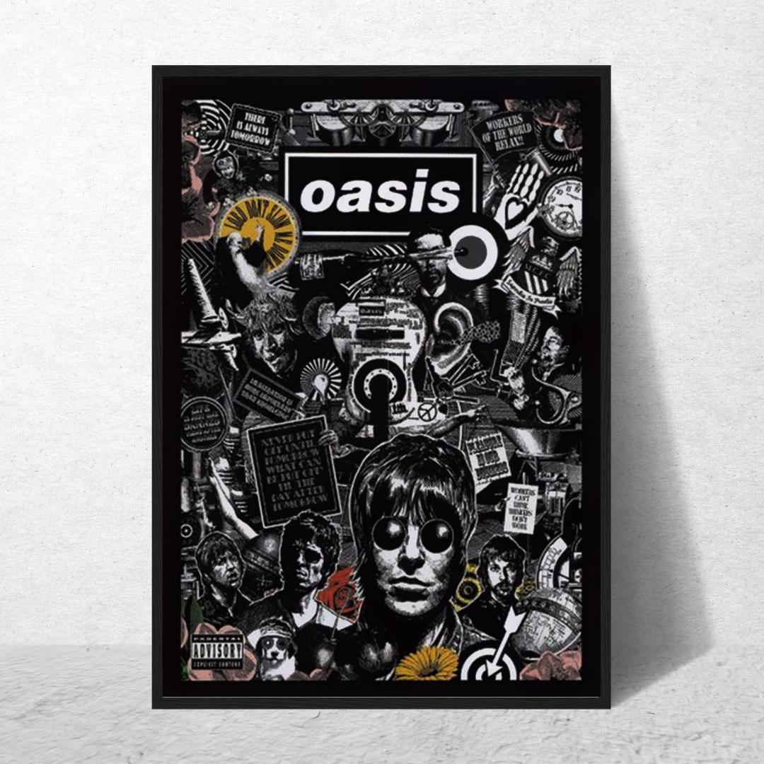 OASIS Band Poster / Vintage Wall Art / Music Memorabilia / Retro Wall ...