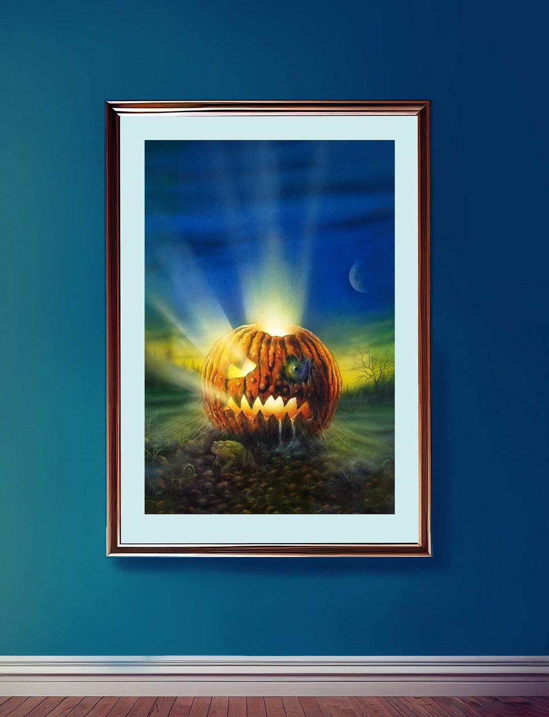 Original R L Stine Halloween Night Painting Acrylics: Point Horror Book ...