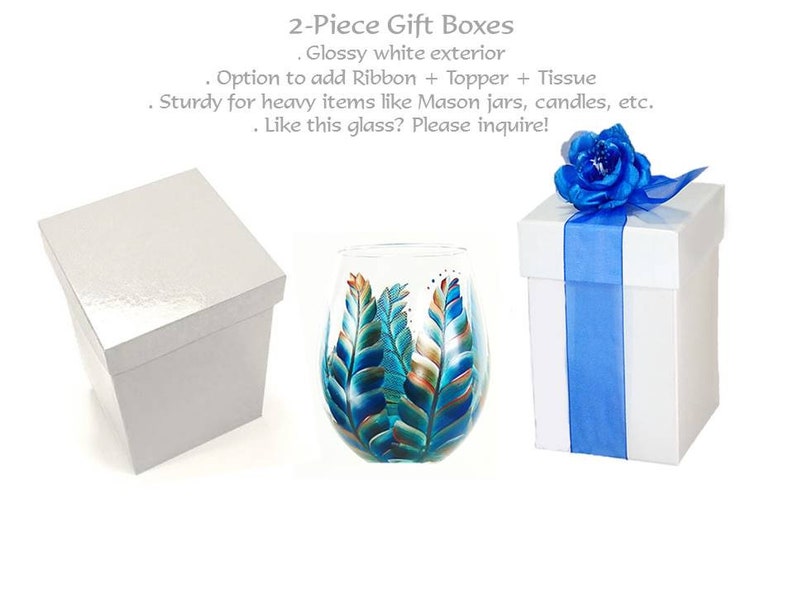 Wine Glass T Box Champagne Glass Box Stemware Favor Box Etsy