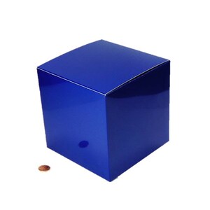 20 Royal Blue Boxes 4 X 4 Stemless Glass Box Blue Wine | Etsy