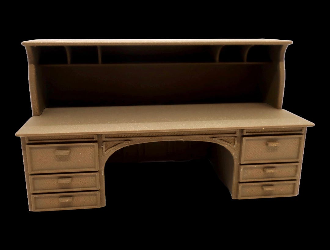 Miniature Executive Desk for Diorama | Doll House | Train Sets & More ...