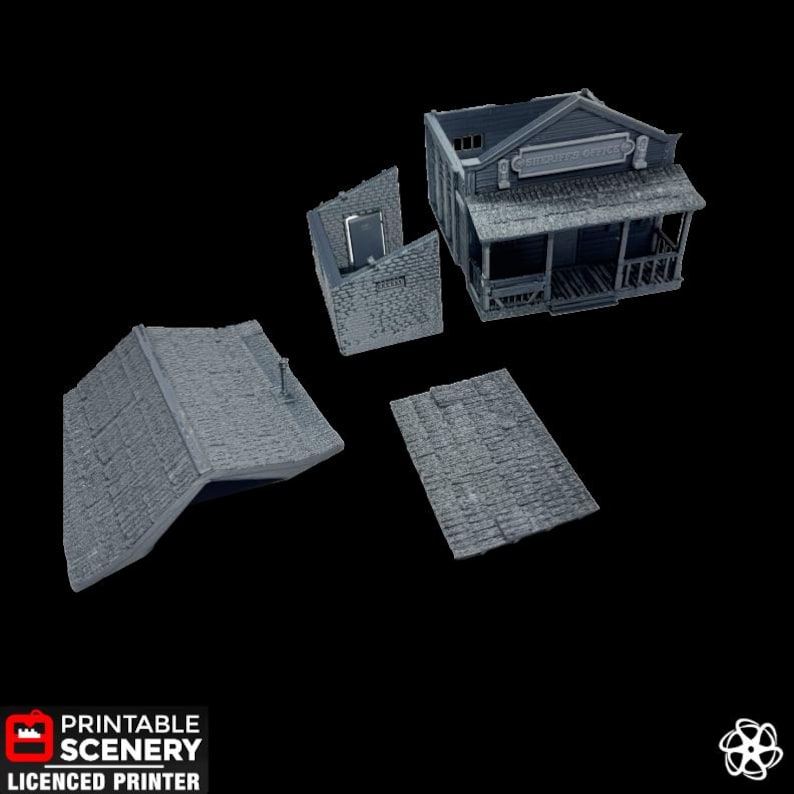 Sheriff's Office - Wild West - Frontier - Diorama - Western - Cabin ...