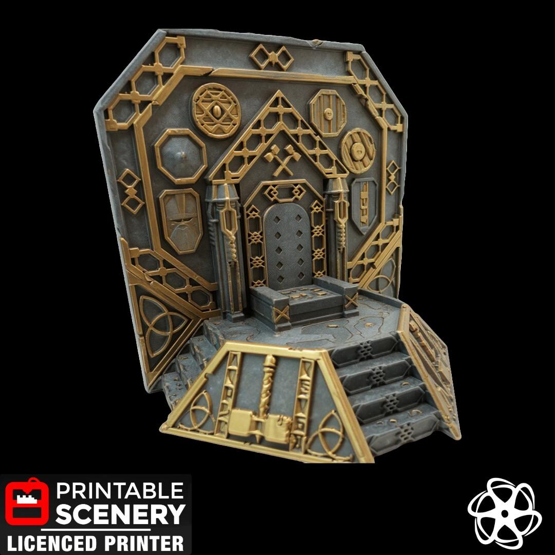 Ironhelm Throne - Dnd - Tabletop - TTRPG - Fantasy - Terrain - Scatter - Props - Dwarf - Etsy