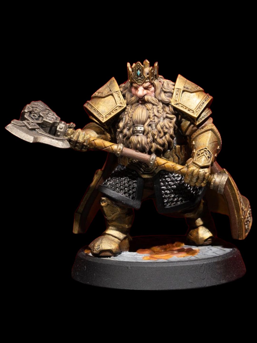 Dwarven King Miniature - TTRPG - Tabletop - Wargaming - Hero - Etsy