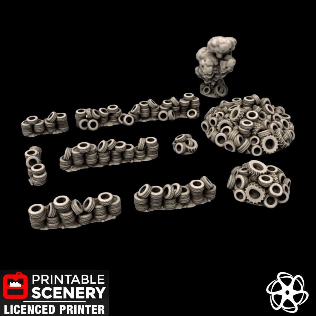Tire Obstacles - TTRPG - Diorama - Props - Etsy