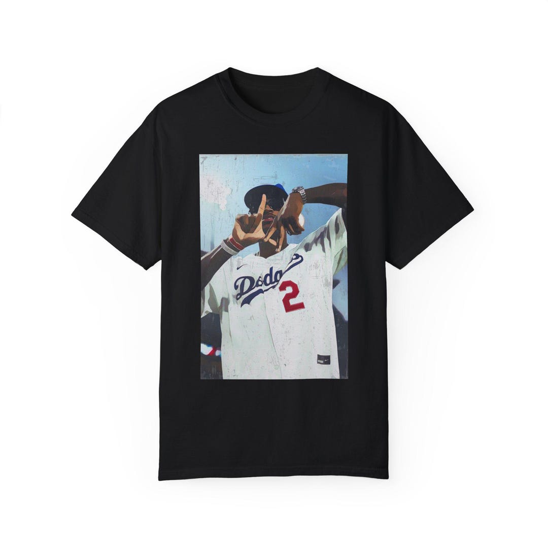 Jarred Vanderbilt - Dodger LA Hand Sign - Unisex Garment-dyed T-shirt ...