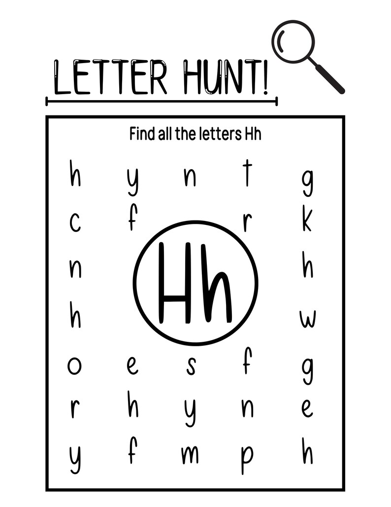 Alphabet Letter Hunt Worksheets | A–Z Printable Activity Pages ...