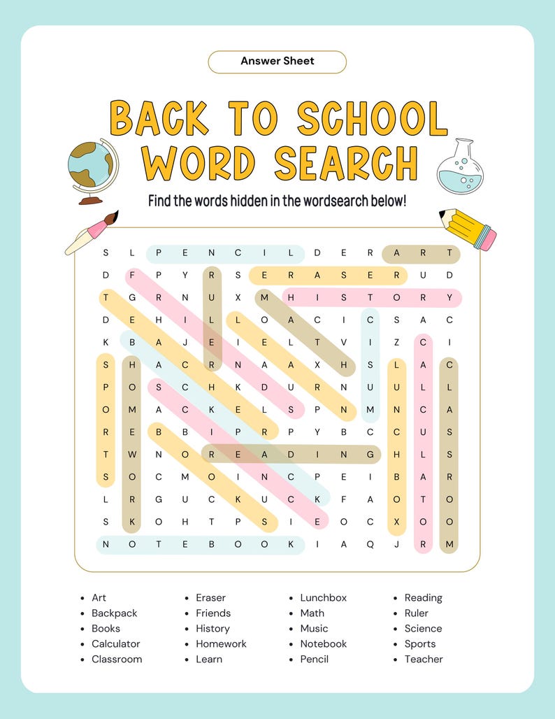Back to School Worksheet Packet | First Day of School Activity | Full ...
