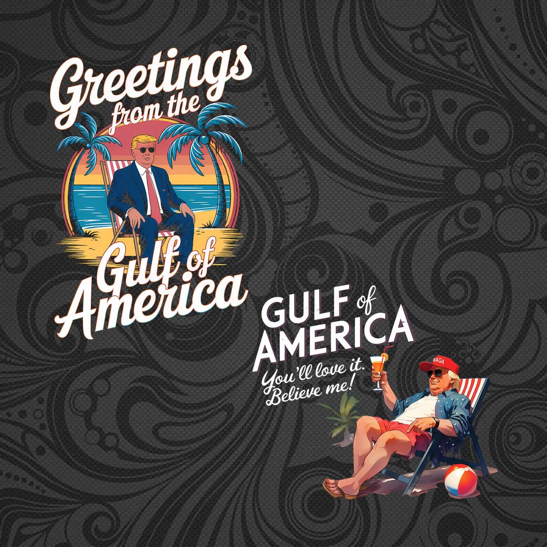 Trump Gulf of America Bundle Png, Trump Chillin' at the Gulf of America ...