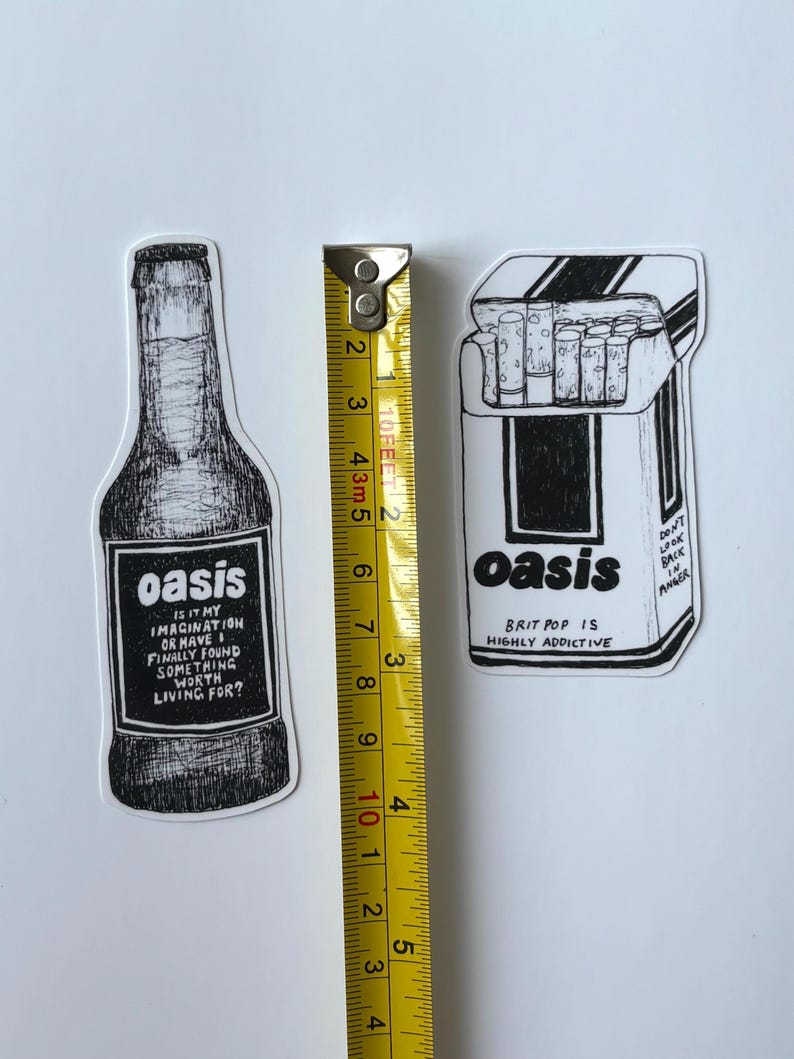 Oasis Sticker Pack, Cigarettes & Alcohol - Etsy