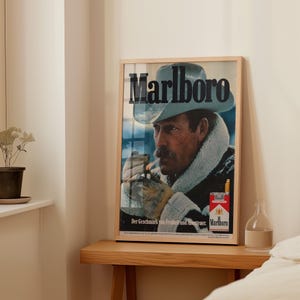 Vintage Marlboro Print, Marlboro Vintage Poster Retro Art Print, Retro ...