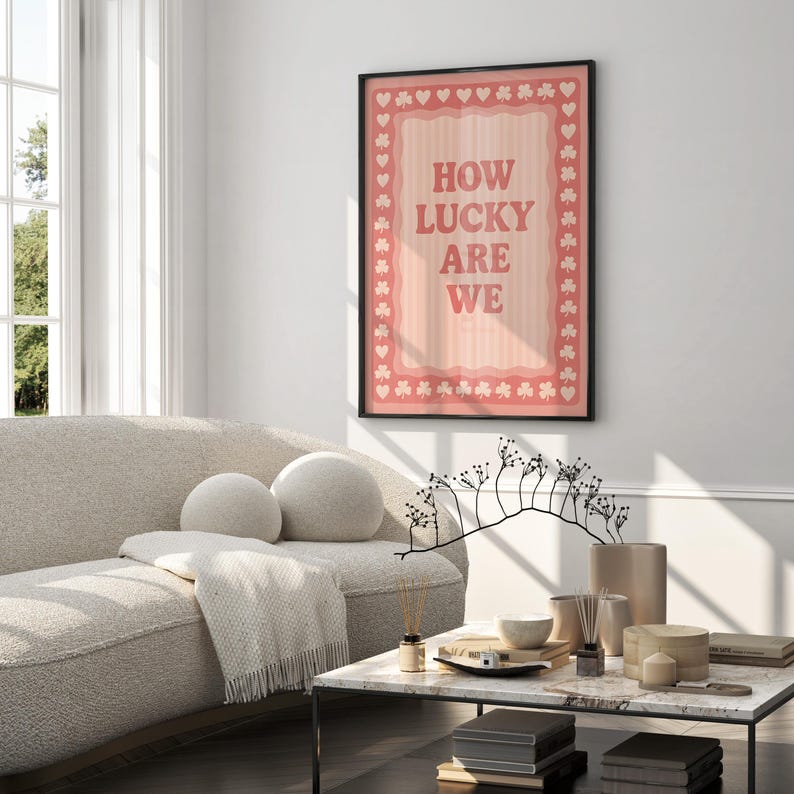 Pink Stripe Quote Poster, Preppy Home Decor Art - Etsy