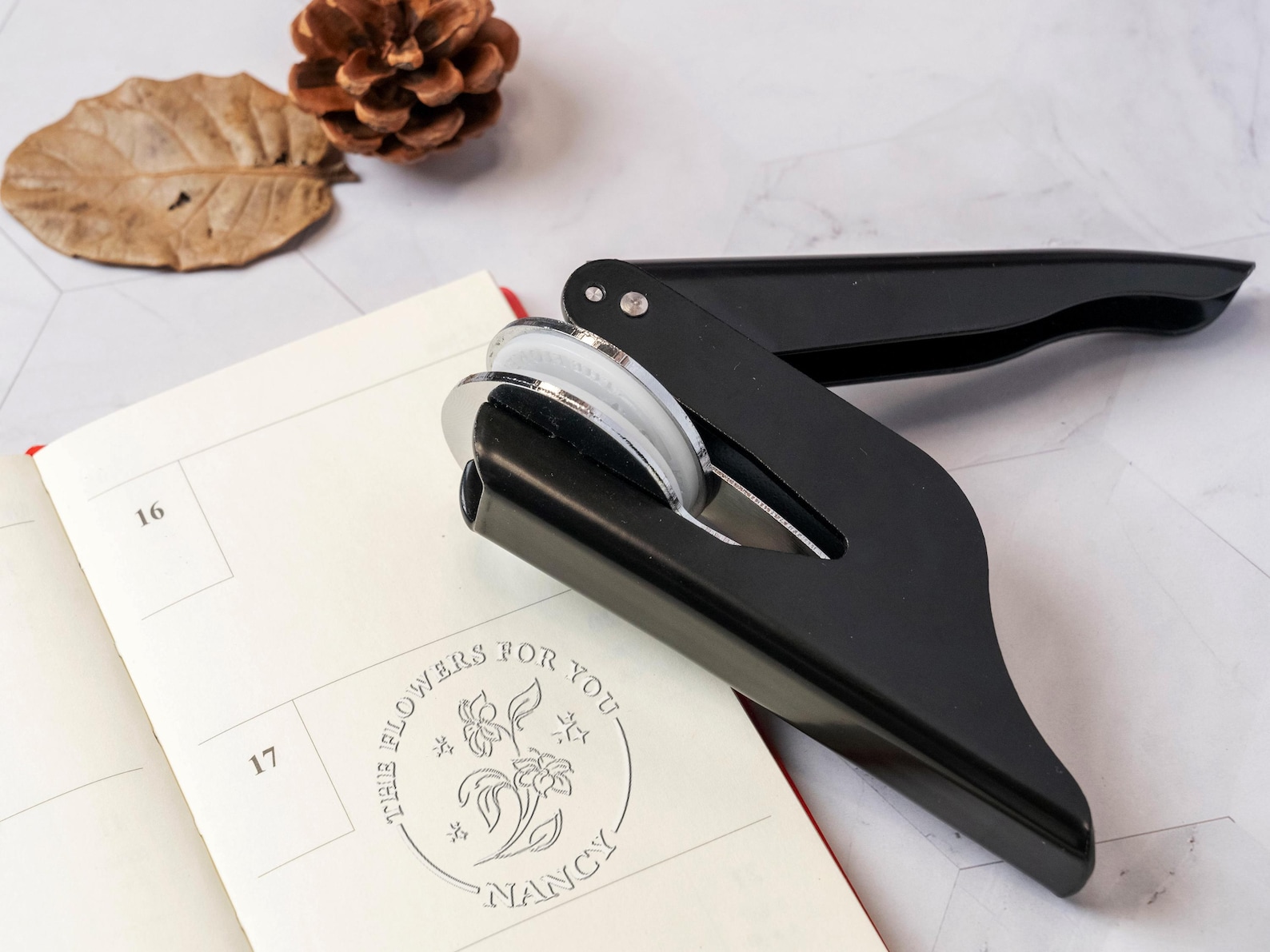 Personalized Book Embosser Stamp, Custom Book Embosser, From the ...