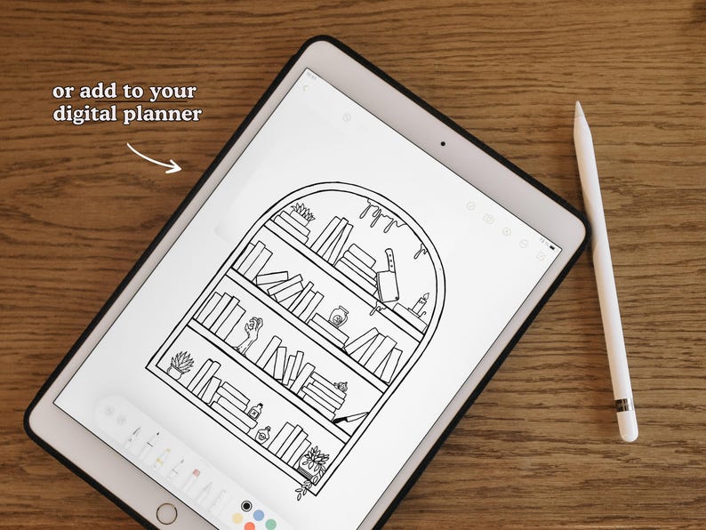 Horror/thriller Bookshelf Reading Tracker | Printable Journal Page, 50 ...