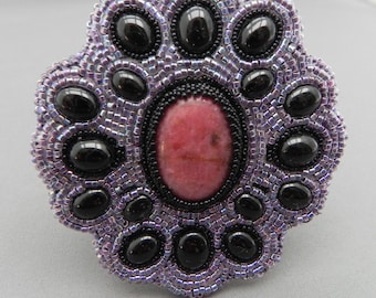 Gemstone brooch | Etsy