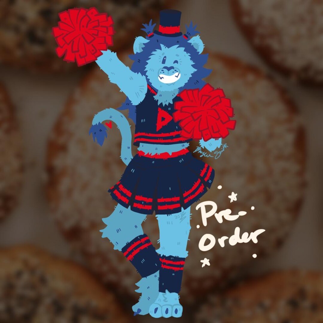 Duquesne Mascot Bluefasa Cheer Sticker Duq Dukes - Etsy